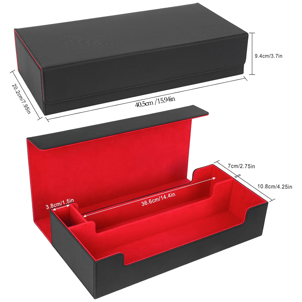 Extra Large High-End Card Game Card Storage Box Fits Up To 5 Decks Of ...