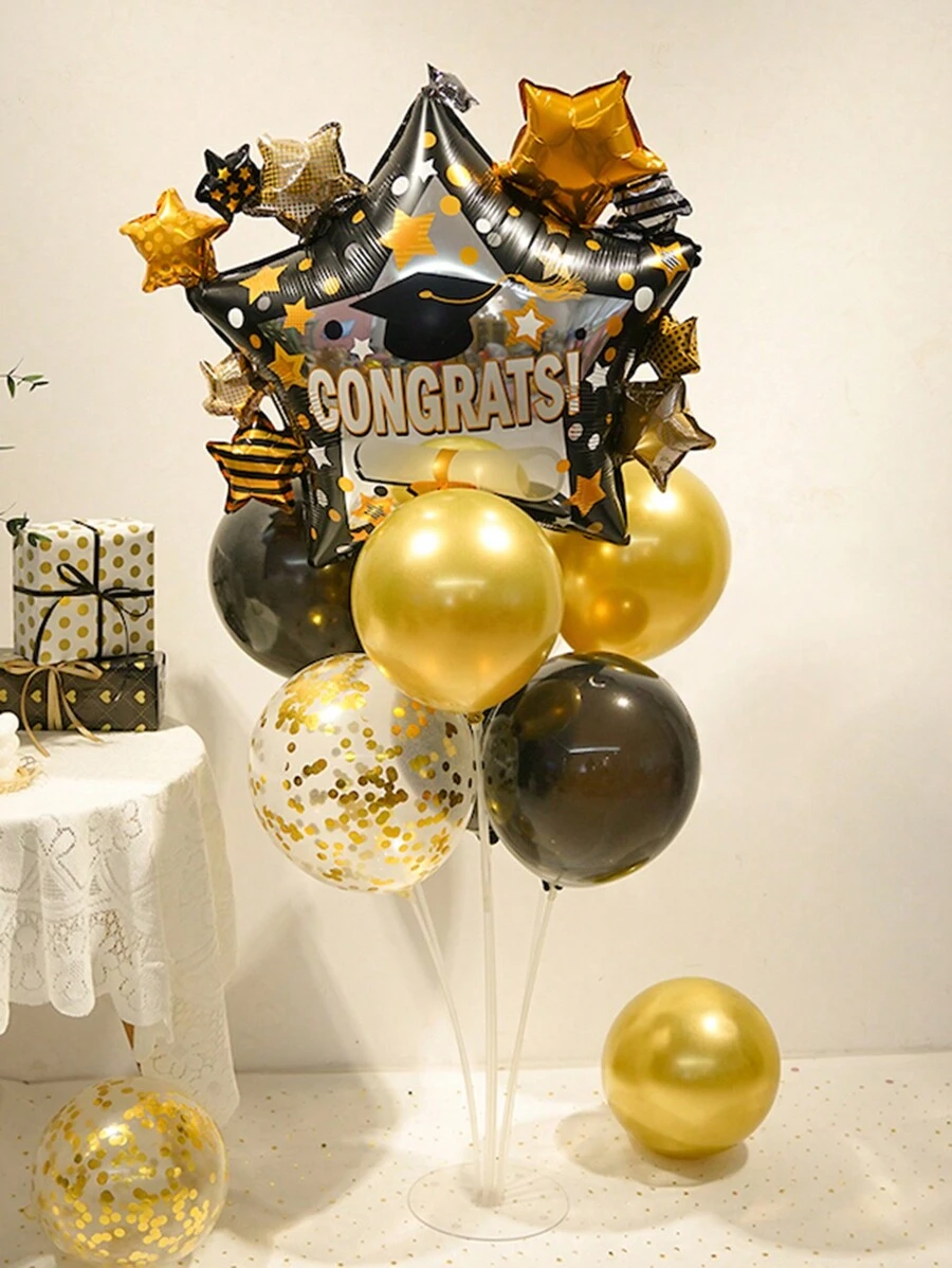 9pcs Graduation Party Balloon Set, Latex Decorative Balloon For ...