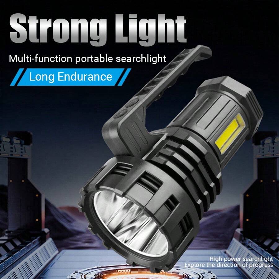 1pc High Power LED Flashlight COB Side Floodlight Waterproof Torch Type ...