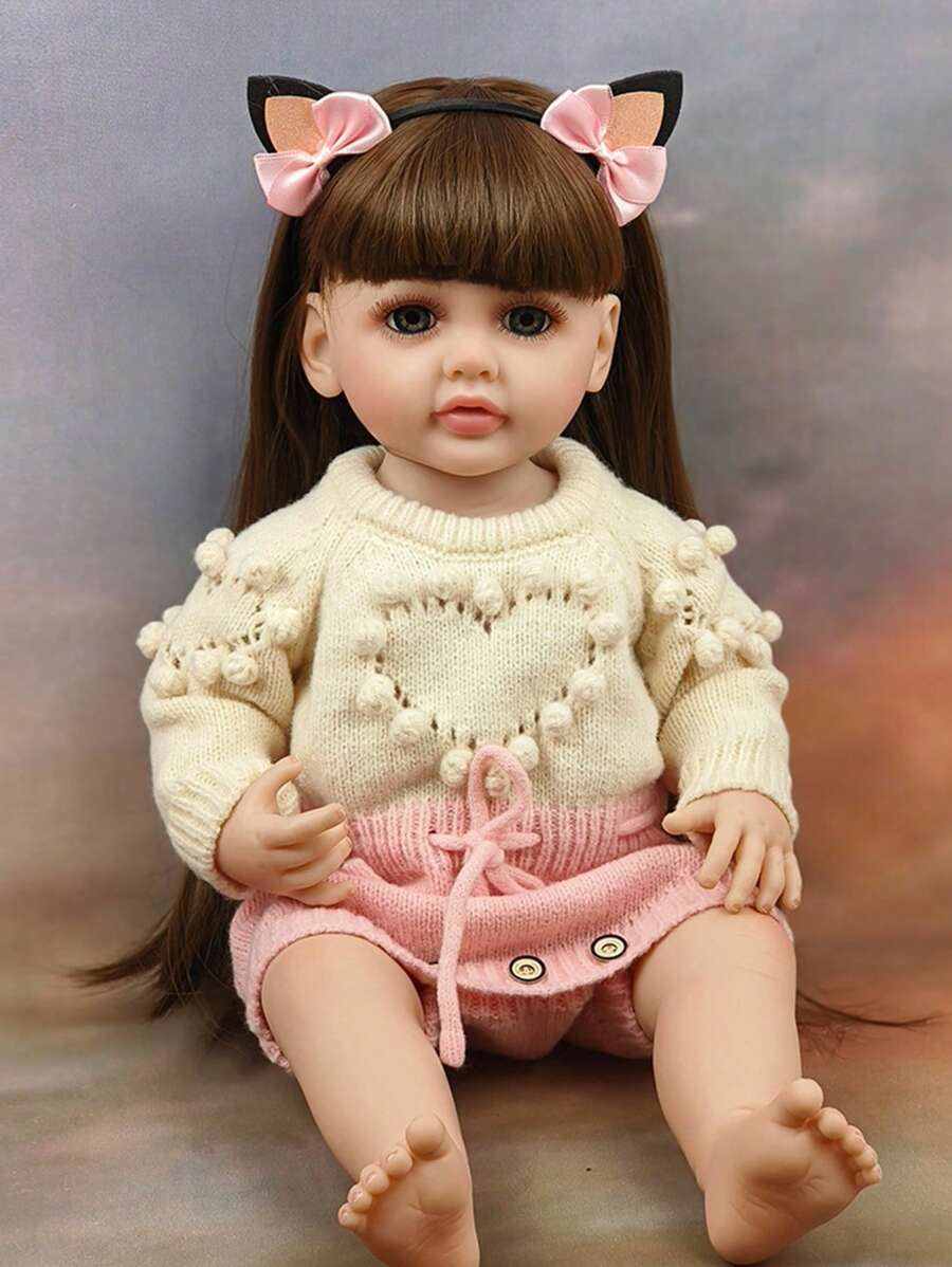 Lifelike Reborn Baby Dolls - 22Inch 55cm Soft Vinyl Realistic-Newborn ...