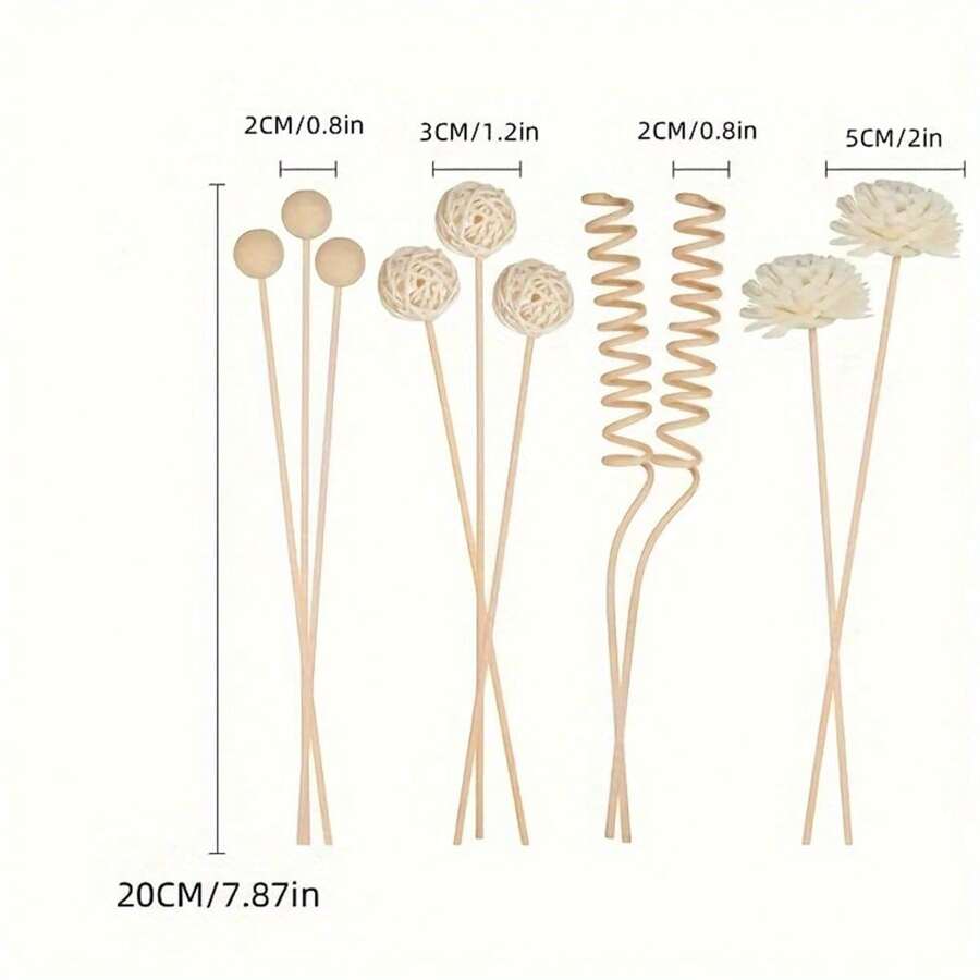 10pcs/Set DIY Aroma Dry Flower Accessories, Flameless Incense Diffuser ...