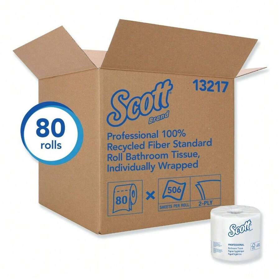 80 Rolls SCOTT Soft Toilet Paper 2Ply NO CLOG SEPTIC SAFE Bulk Supply ...