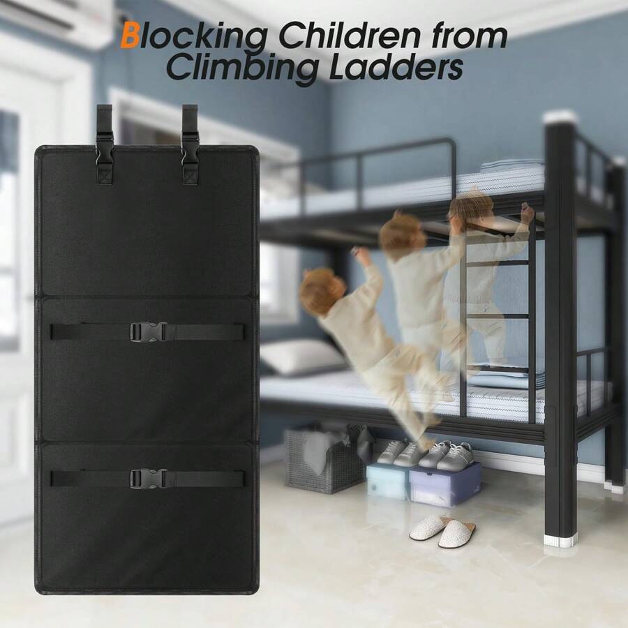 Kids Bunk Bed Ladder Cover Prevent Kids Climbing Ladder Foldable ...