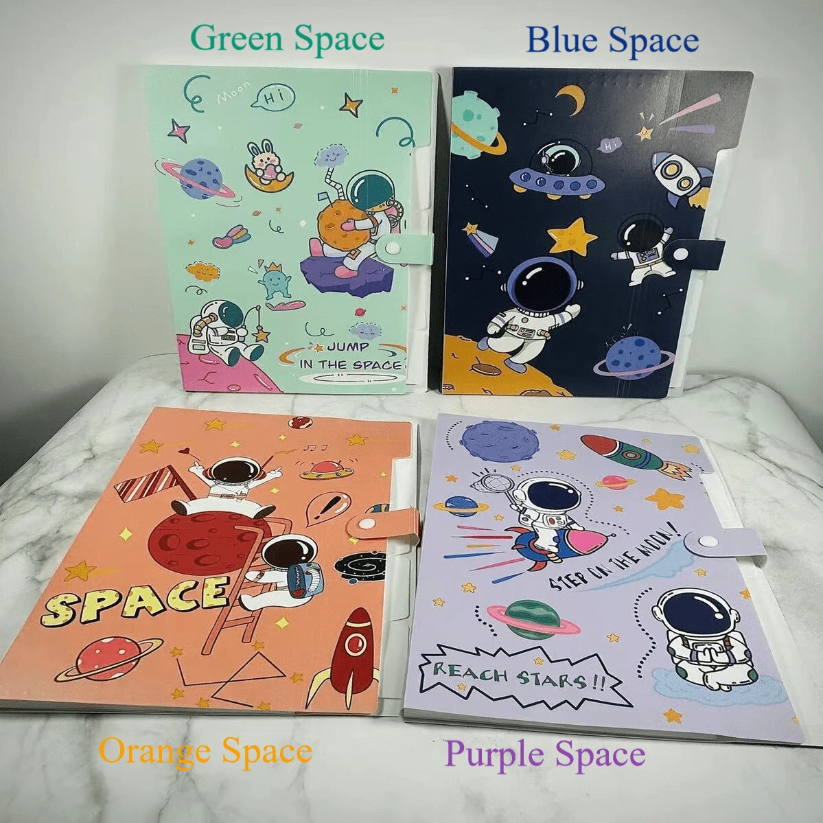 Space Astronaut Style File Folder With 5 Pockets, Expanding File ...