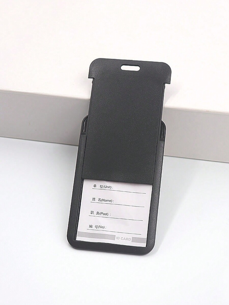 ABS Plastic Slide-Cover Push-Pull Card Holder With Strap Option - Ideal ...