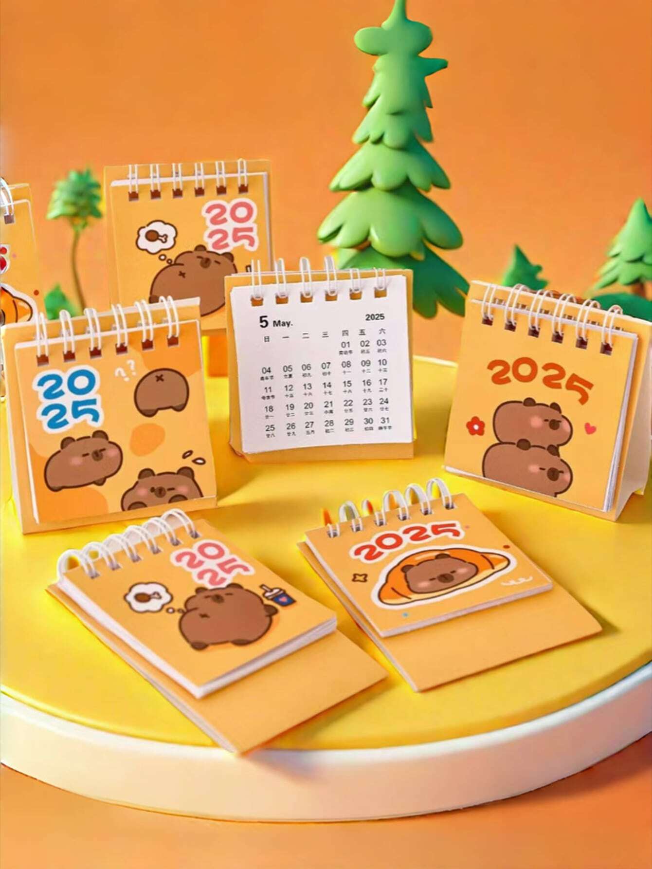 2025 Dolphin Themed Mini Calendar - Monthly Plan And Desktop ...