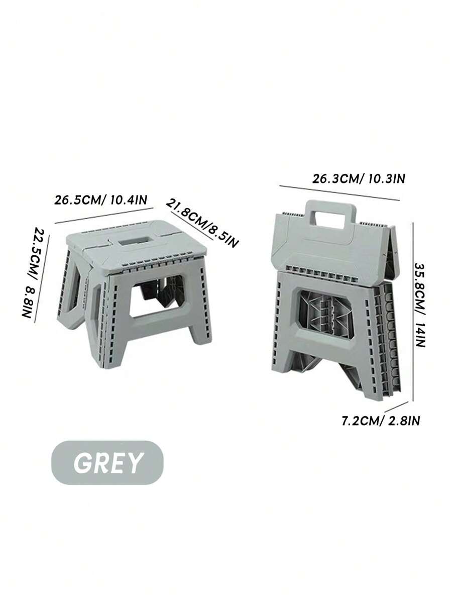 Plastic Folding Small Stool, Thicker Low-Profile Subway Stool For ...