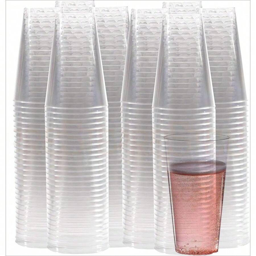 200 Clear Plastic Cups, 14 Ounces Hard Plastic Disposable Cups | SHEIN USA