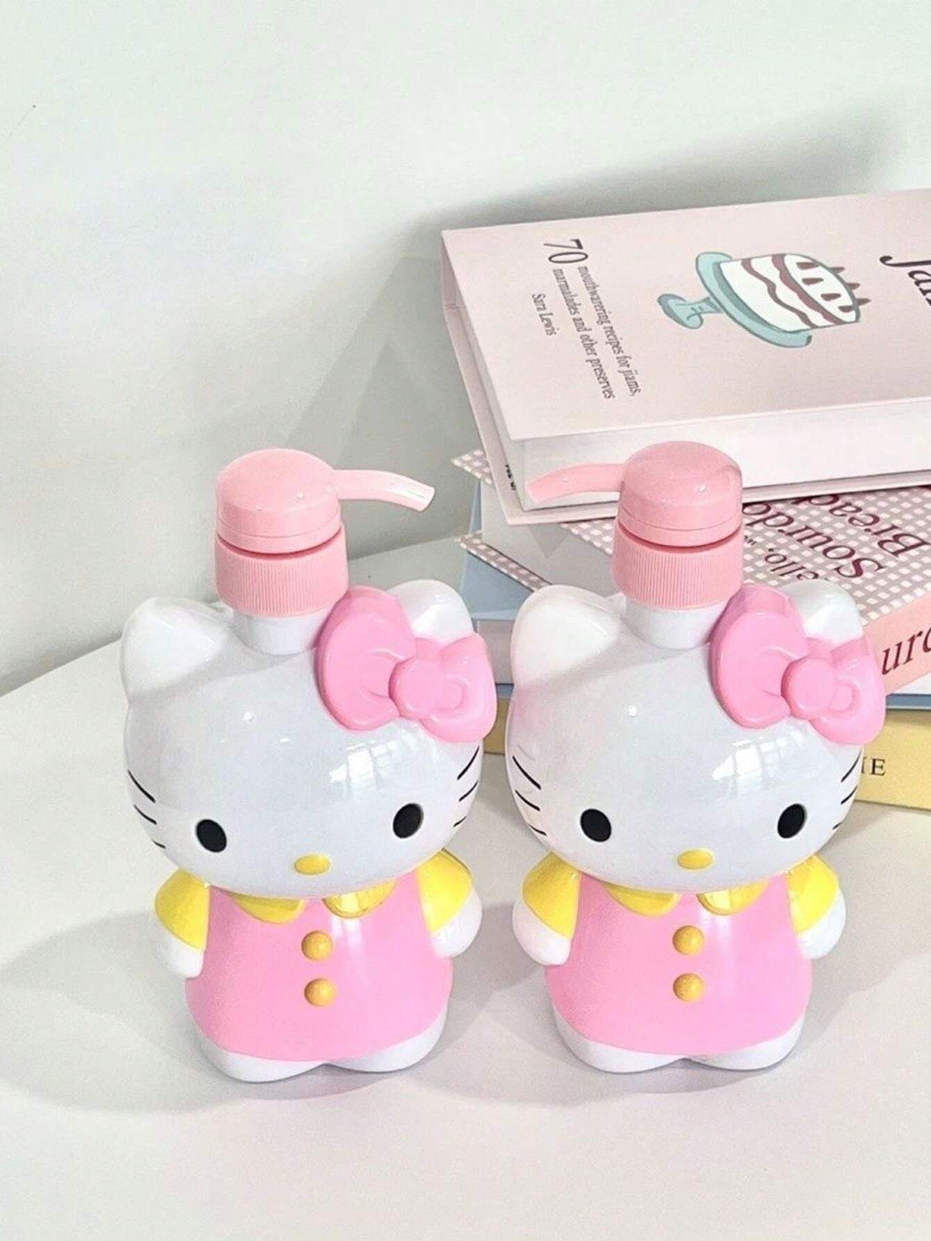 Sanrio Dispensador de gel de ducha de 500ml de Hello Kitty (autorizado por Sanrio), botella de ...