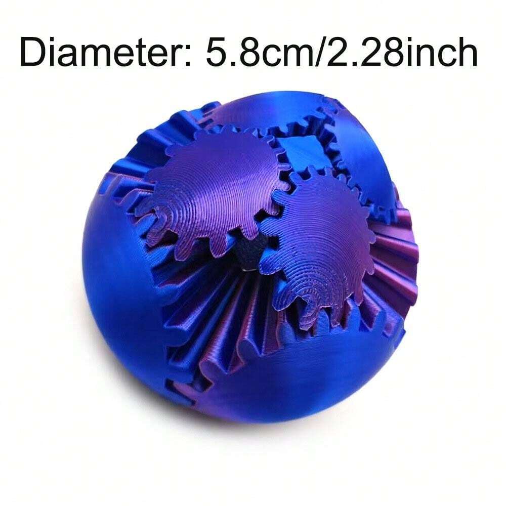 1 pezzo Sfera ad ingranaggi stampata in 3D per ADHD, giocattolo ...