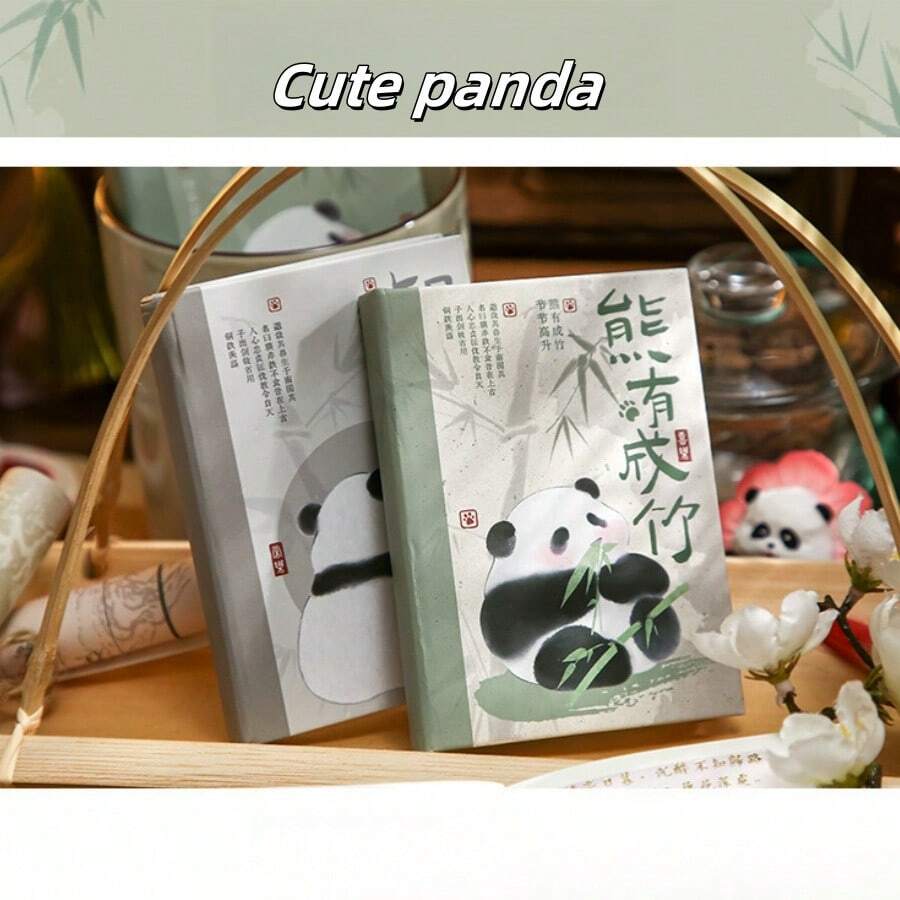 Chinese Style Cute Panda Pocket Student Notebook, Mini Notepad | SHEIN USA