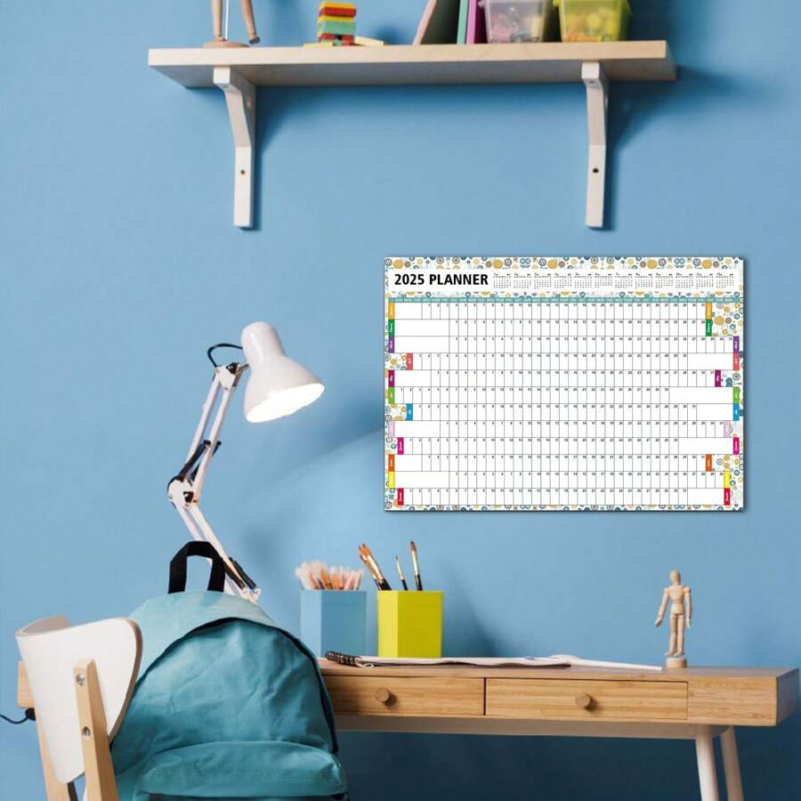 2025 Wall Planner Large 52.5x74.2cm 2025 Wall Calendar 2025 Year ...