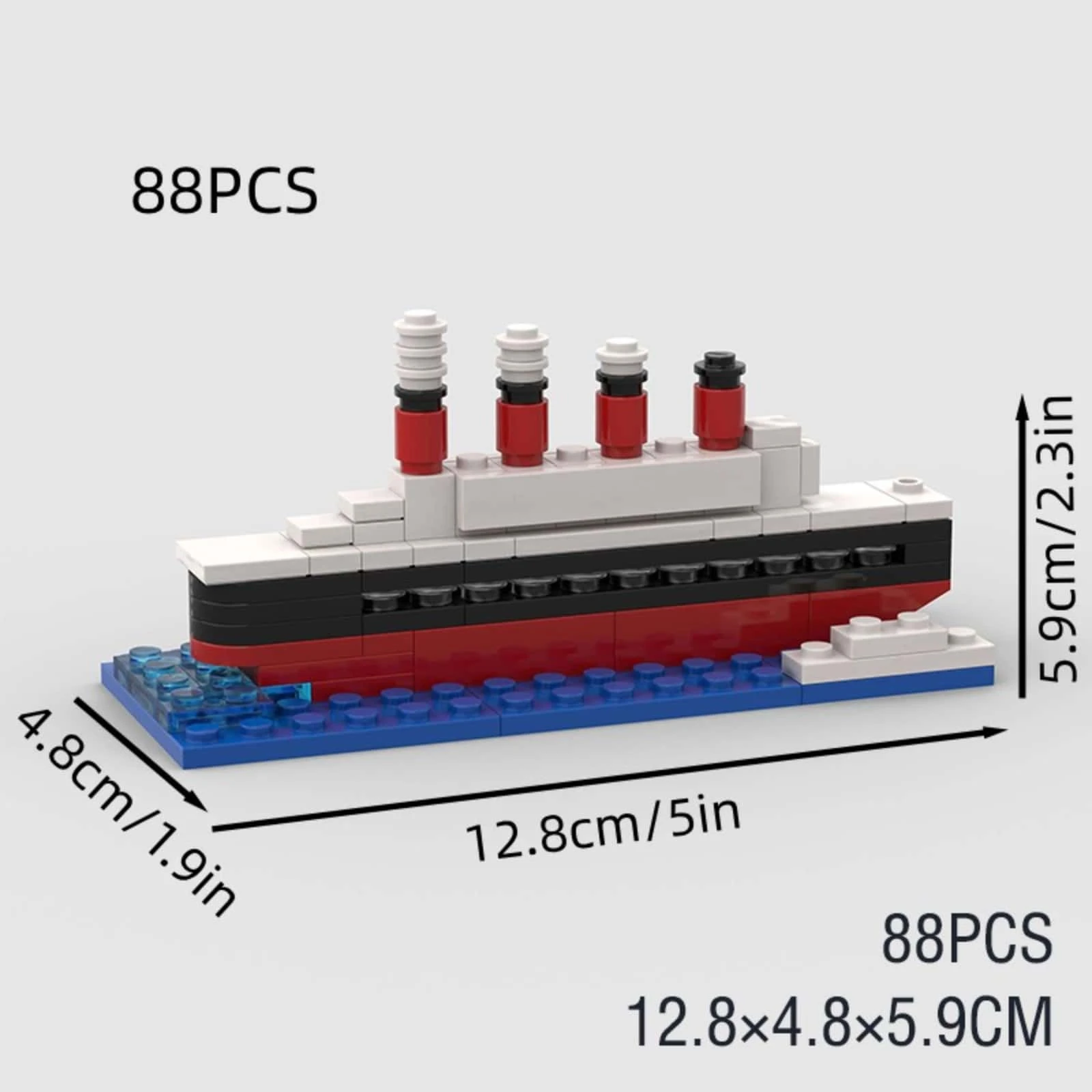 Classic Shipwreck MOC Building Blocks Boat Set, Adult DIY Assembling ...