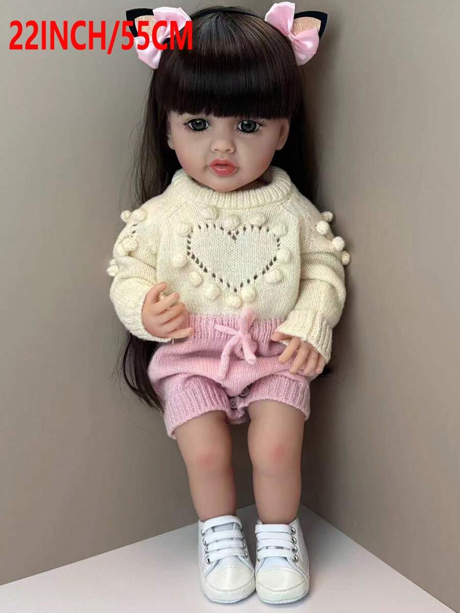 Lifelike Reborn Baby Dolls - 22Inch 55cm Soft Vinyl Realistic-Newborn ...