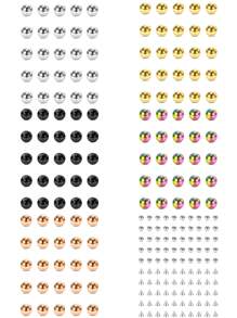 CIZME 14G 5mm Vervangende Ballen Piercing Ballen Roestvrijstalen ...