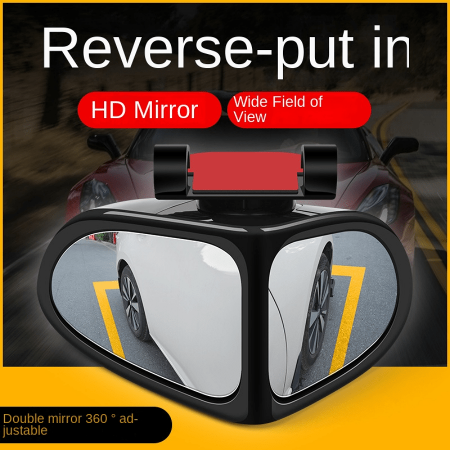 Car Front And Rear Wheel Blind Mirror 360-Degree Large Field Of View ...