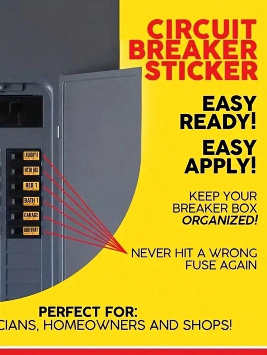 Electrical Box Panel Labels, Circuit Breaker Catalog Labels ...