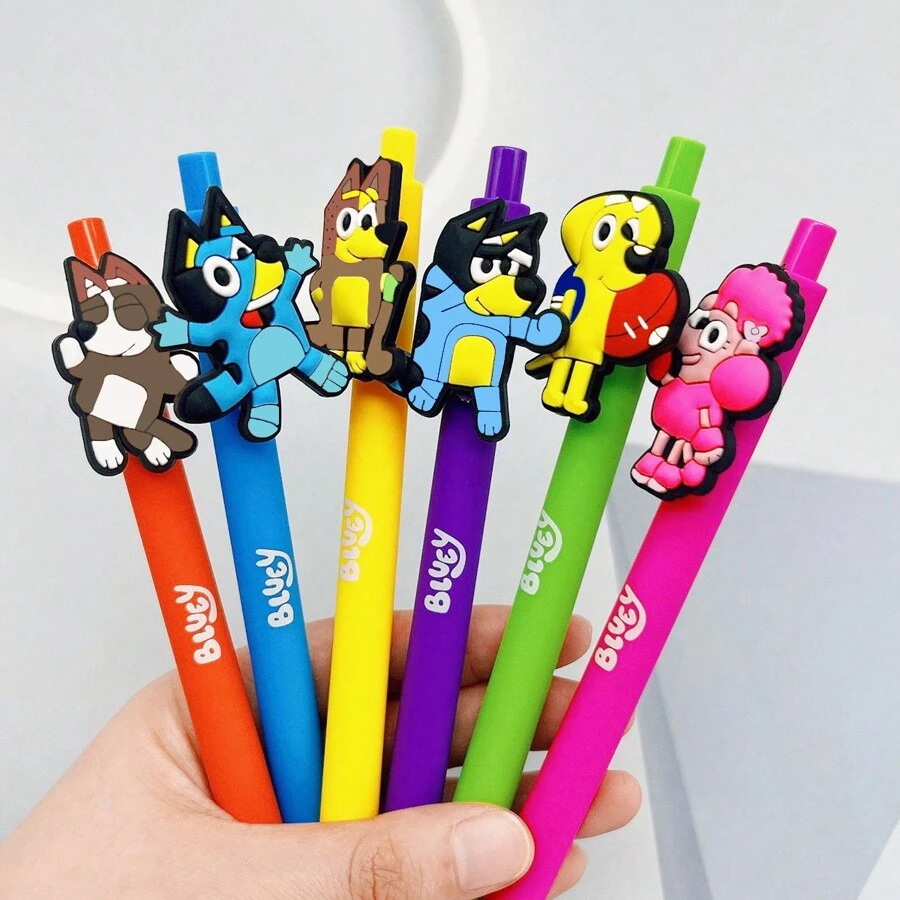 Bluey Bluey Themed Ballpoint Pen, Ballpoint Pens Of Different Colors ...