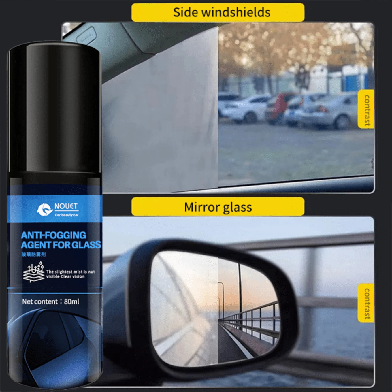 100ml Water Repellent Spray Anti Rain Coating For Car Glass Hydrophobic ...