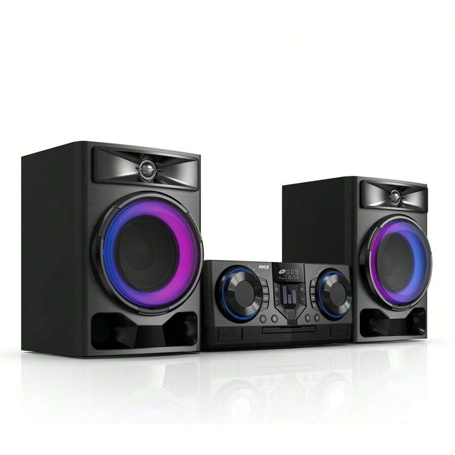 PYLE Pyle 160W Mini Hi-Fi Bluetooth Stereo System With USB, FM Radio ...