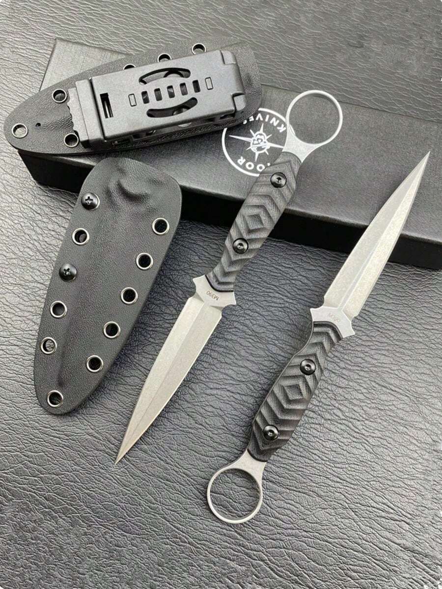 High Hardness Outdoor Survival Knife, All-In-One Rat Tail Camping ...
