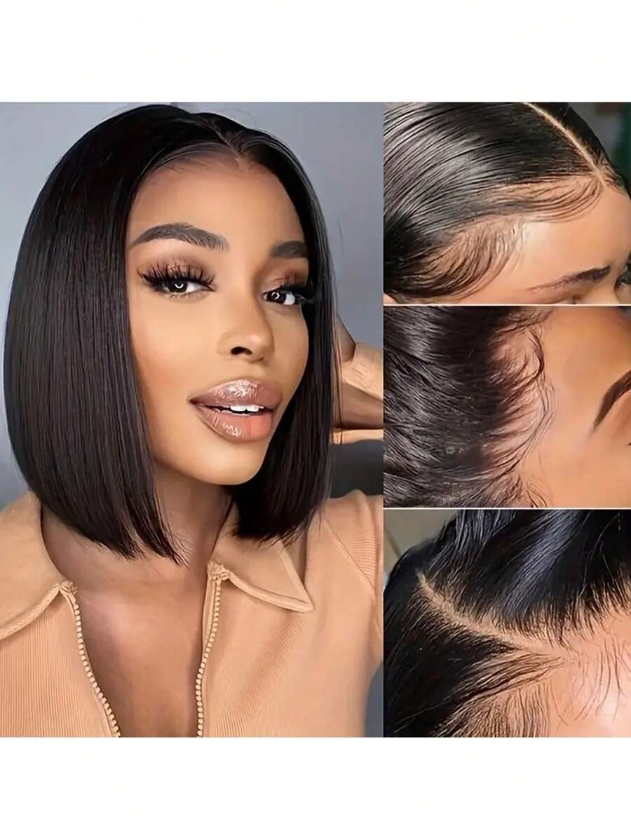 16 Inch Discount 180% Density 13x4 Short Bob Lace Front Glueless Human ...