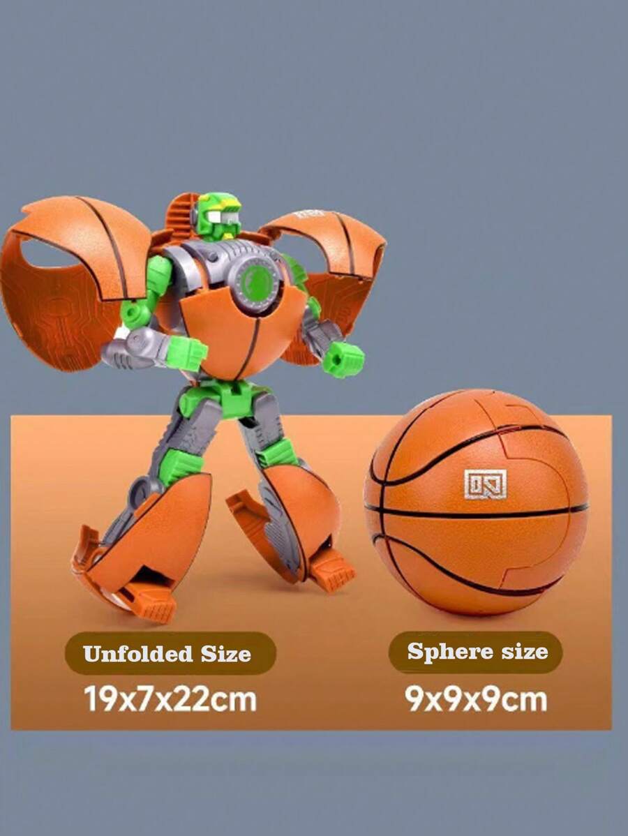 Transformable Robot Football Toy Transforming Basketball Warrior ...