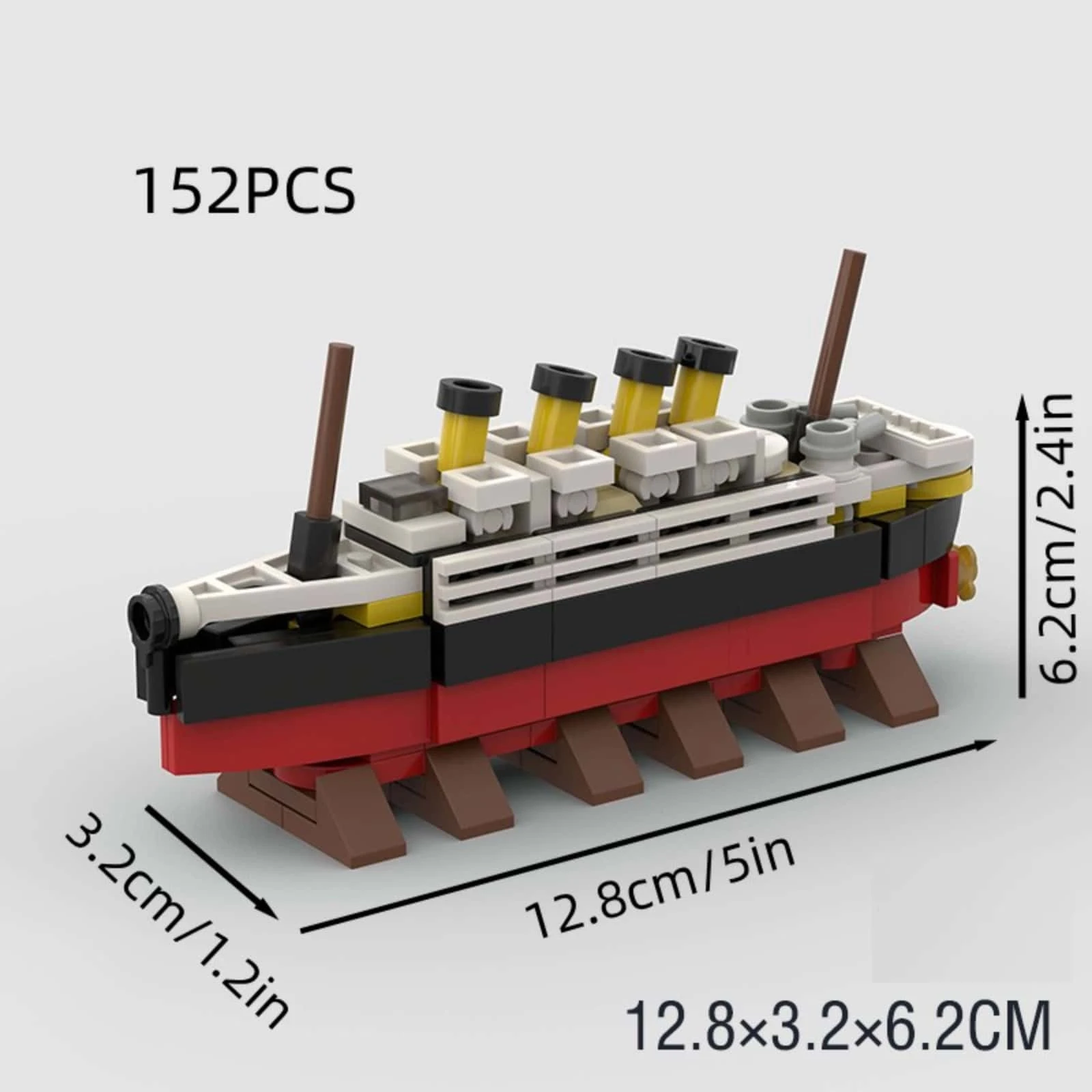 Classic Shipwreck MOC Building Blocks Boat Set, Adult DIY Assembling ...