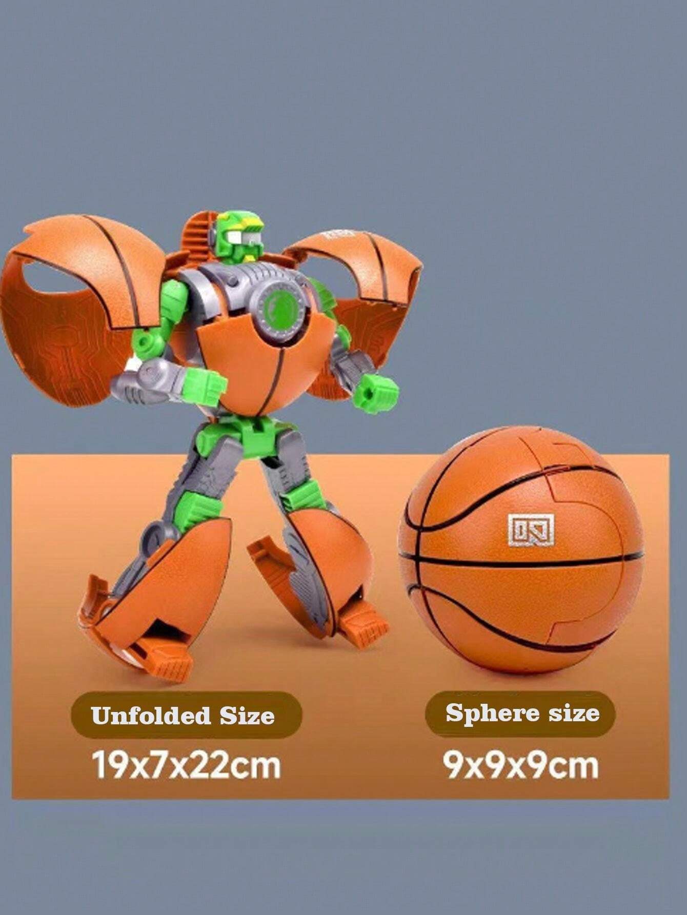 Transformable Robot Football Toy Transforming Basketball Warrior ...