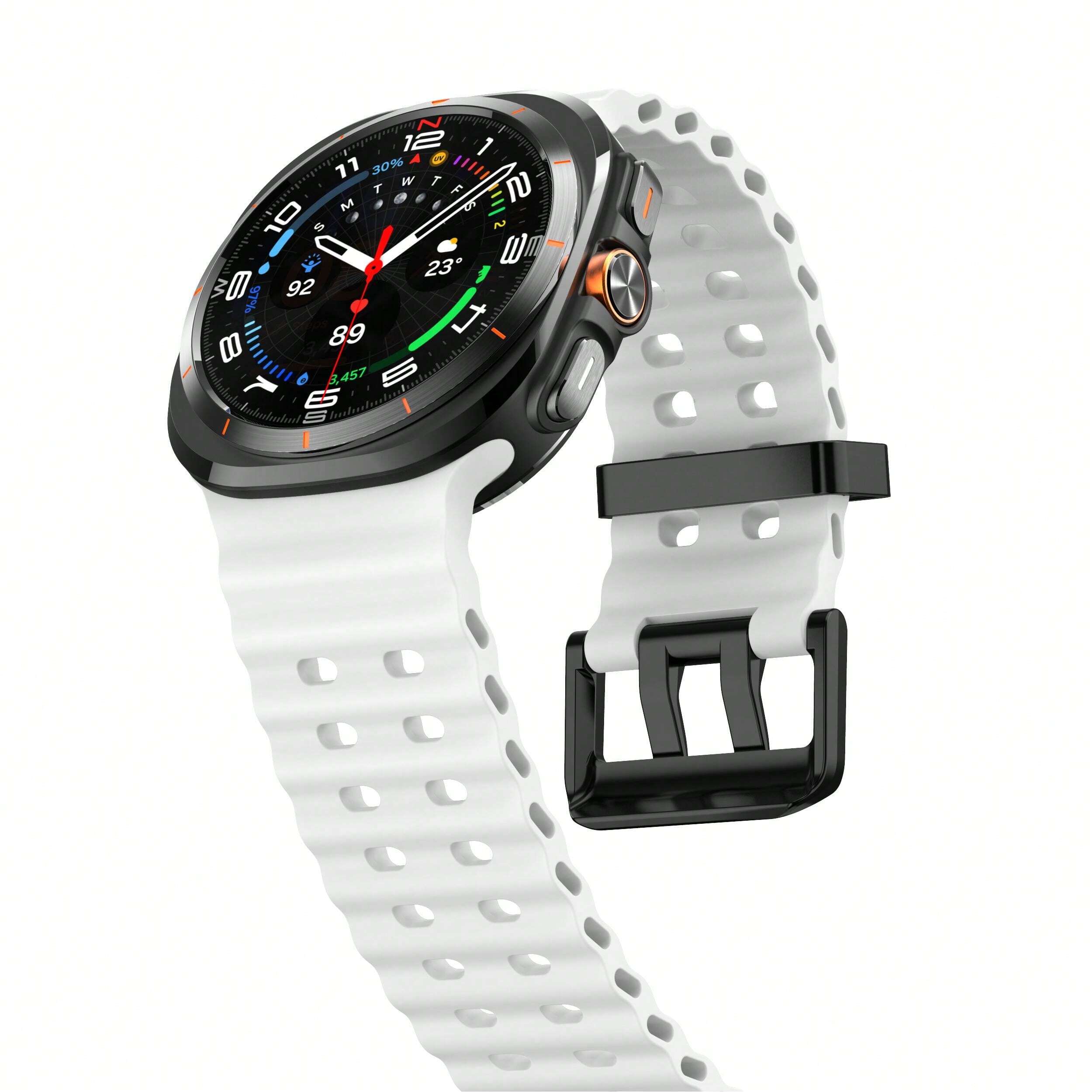 Double Buckle Sport Watch Bands For Galaxy Watch 7 Ultra, 47mm ...
