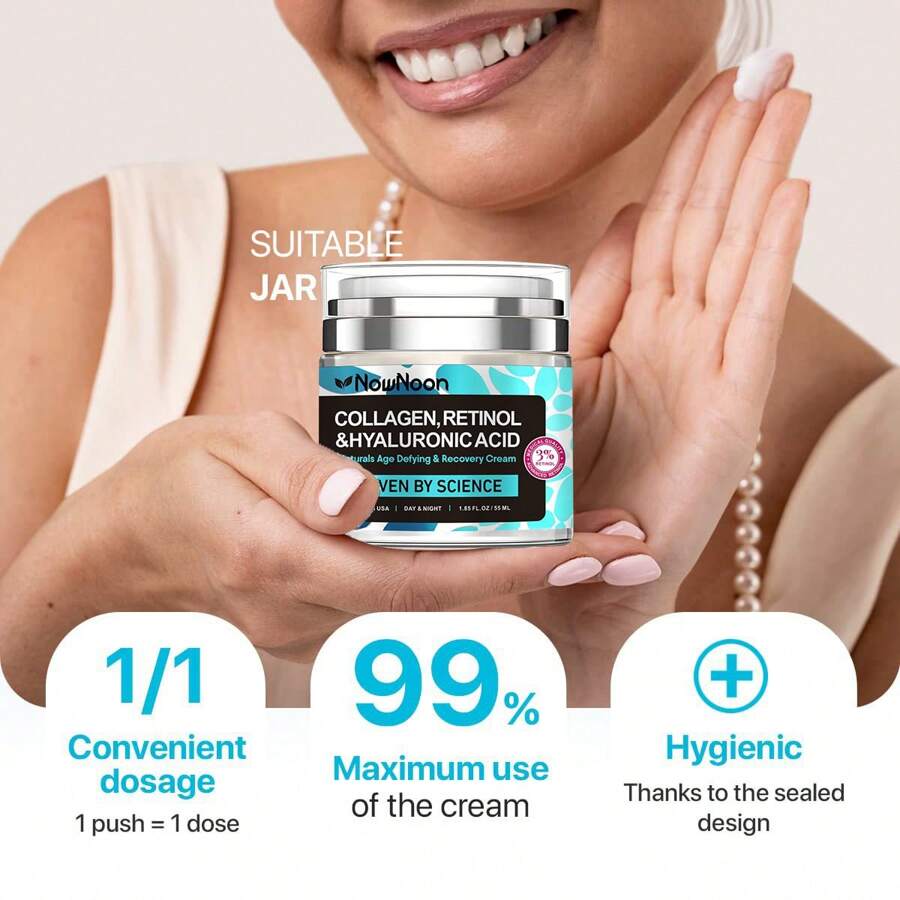 1.7 Fl Oz (50 Ml) Collagen, Retinol & Hyaluronic Acid Cream, Firming ...