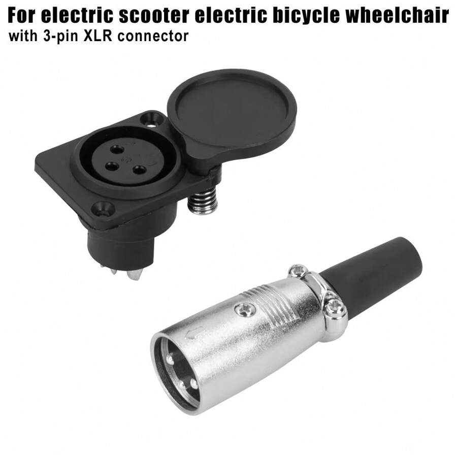 Electric Scooter Battery Charging Port Plug Dust-Proof Lithium Battery ...