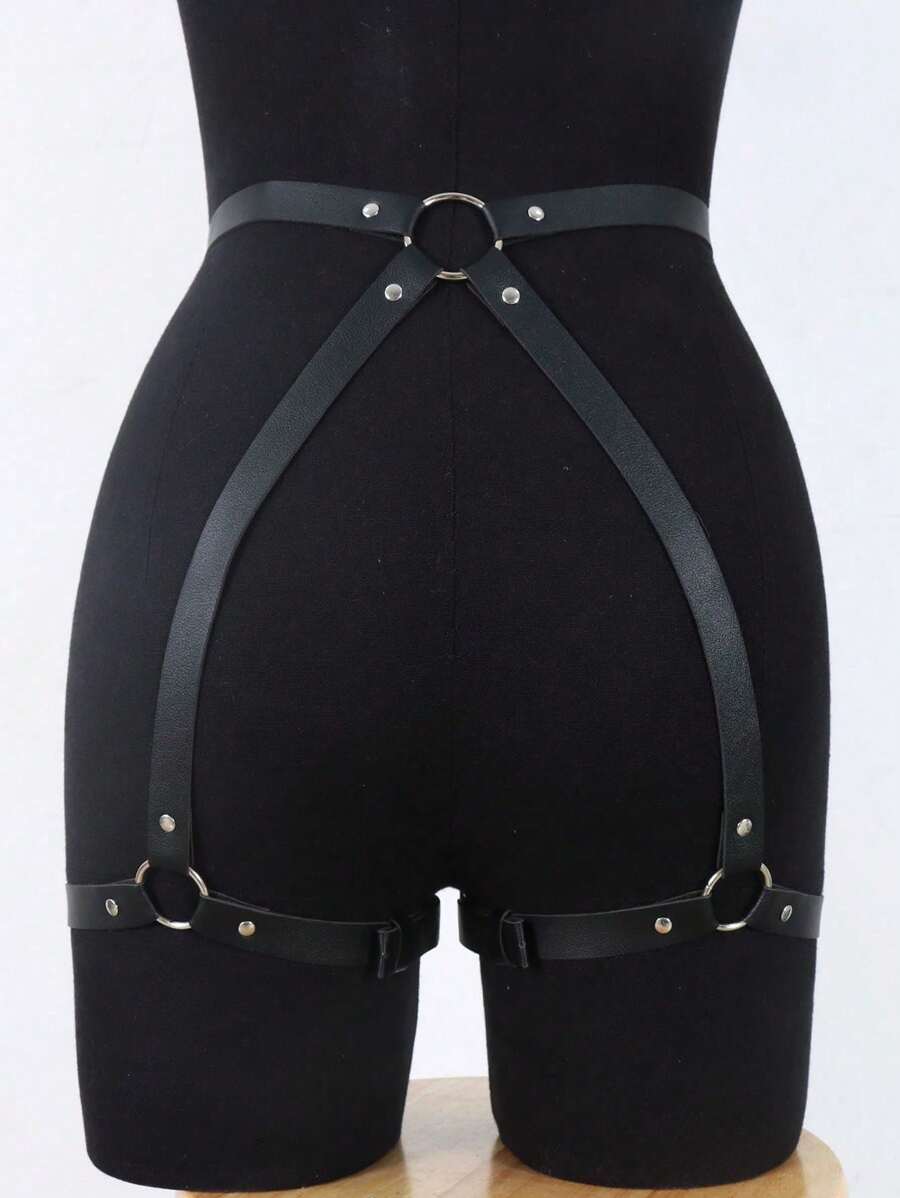 1PC Women Pu Leather Leg Harness Belts Straps Sexy Waist To Thigh ...