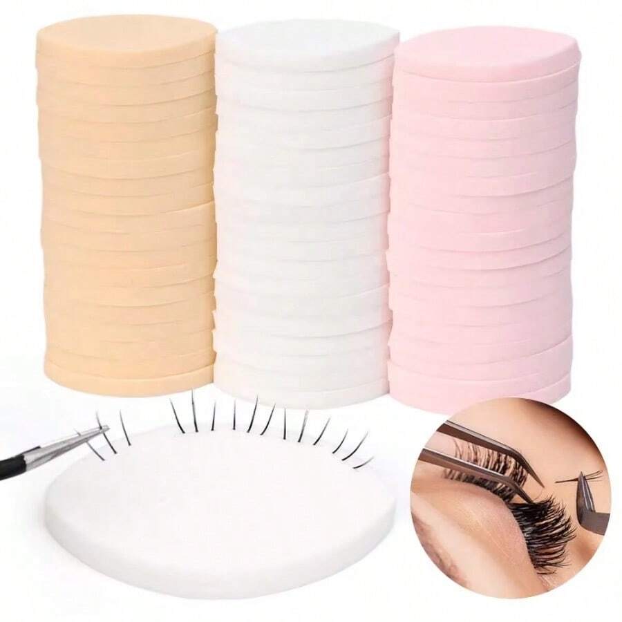 Soft Sponge False Eyelash Pads Beginner Lash Map Chart Wispy Lashes ...