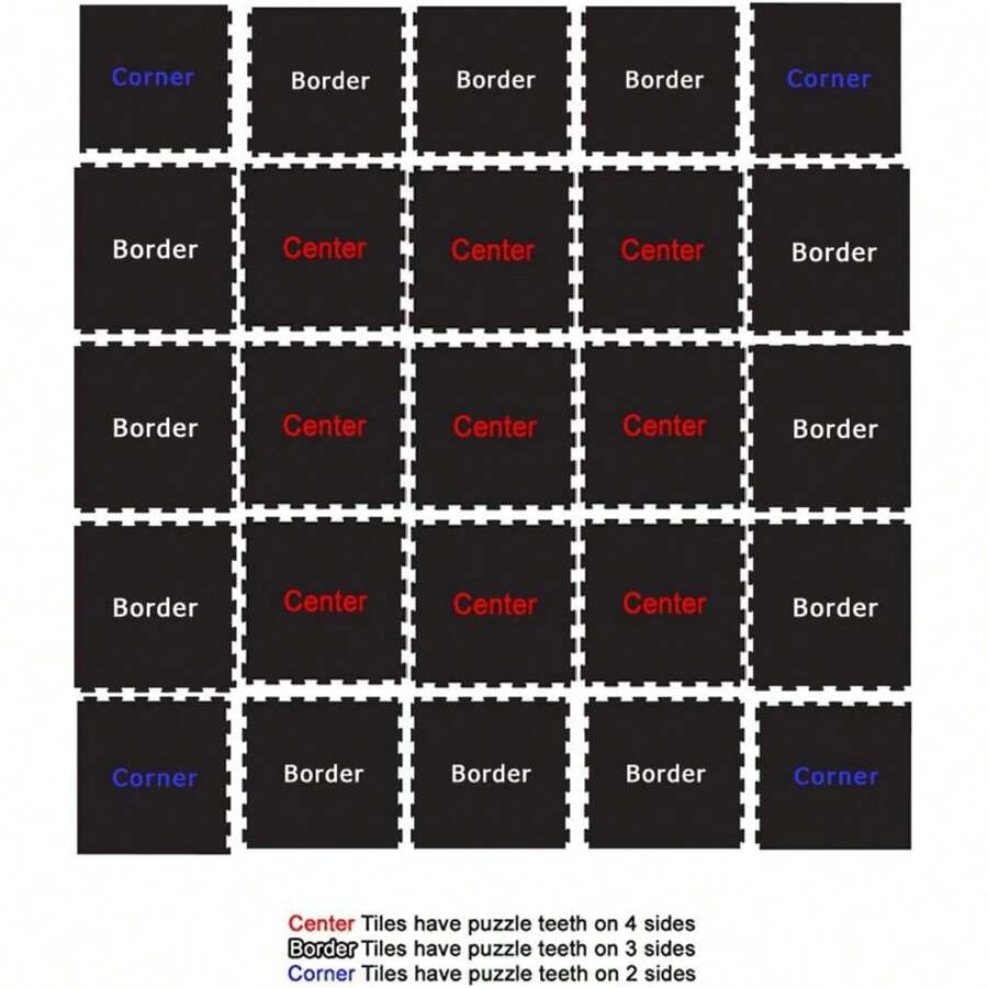 Fit-Lock 3/8 Inch Heavy Duty Rubber Flooring - Interlocking Rubber ...