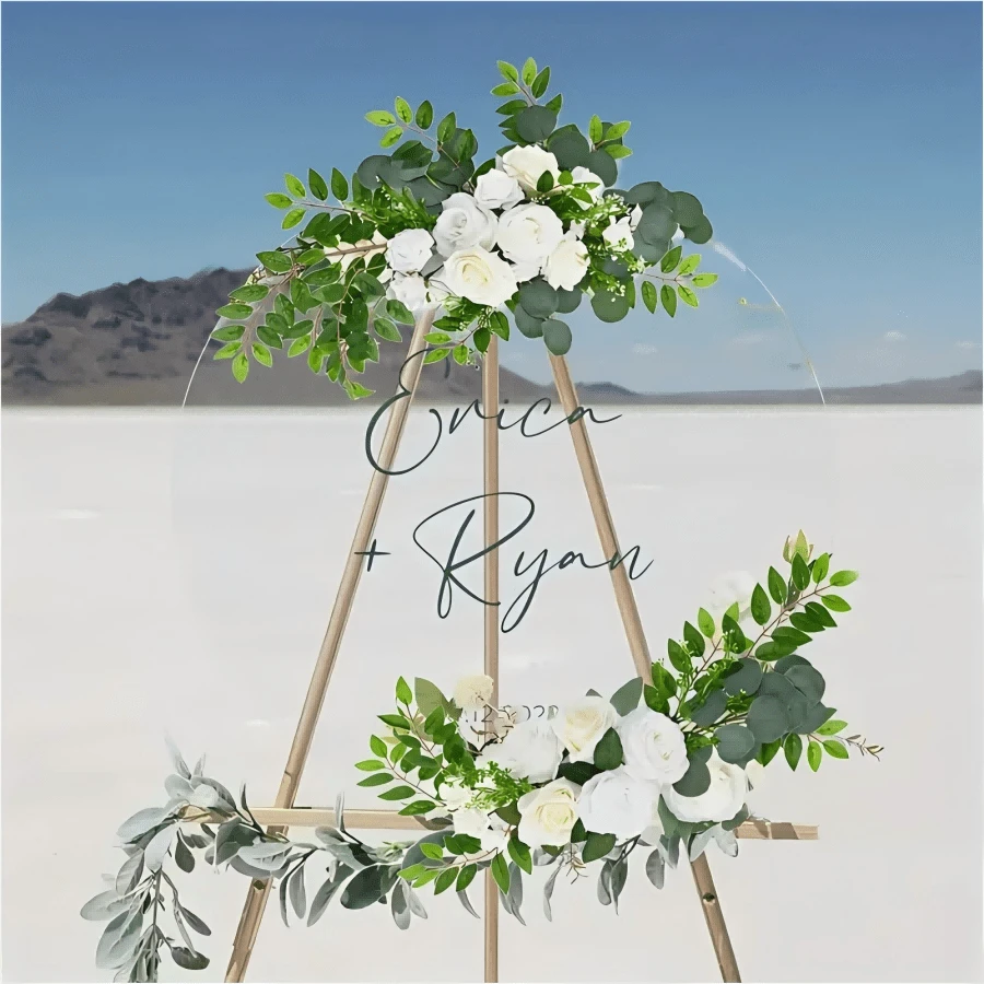 Wedding Arch Flowers Artificial Rose Flower Faux Flowers For Arch ...