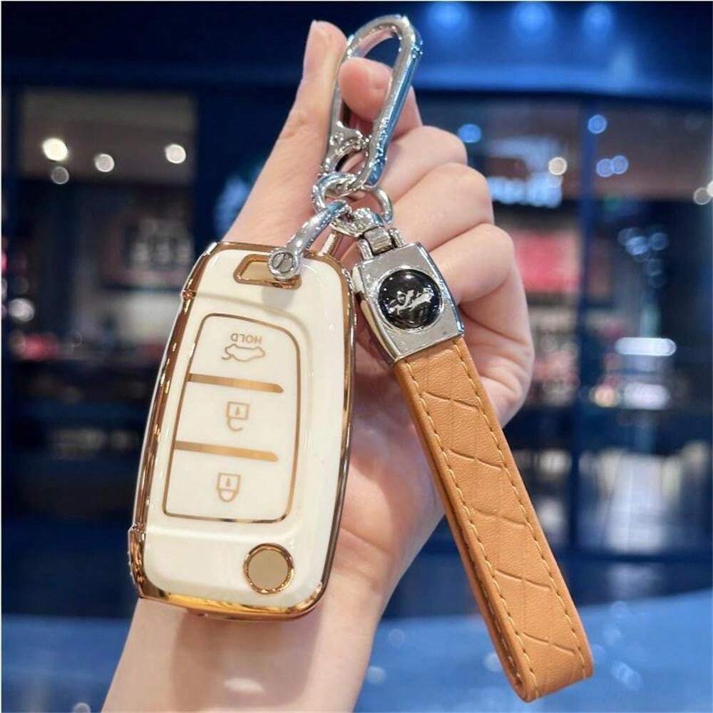 Car Keychain TPU Key FOB Cover For Tucson, Sonata, Elantra, Celesta ...
