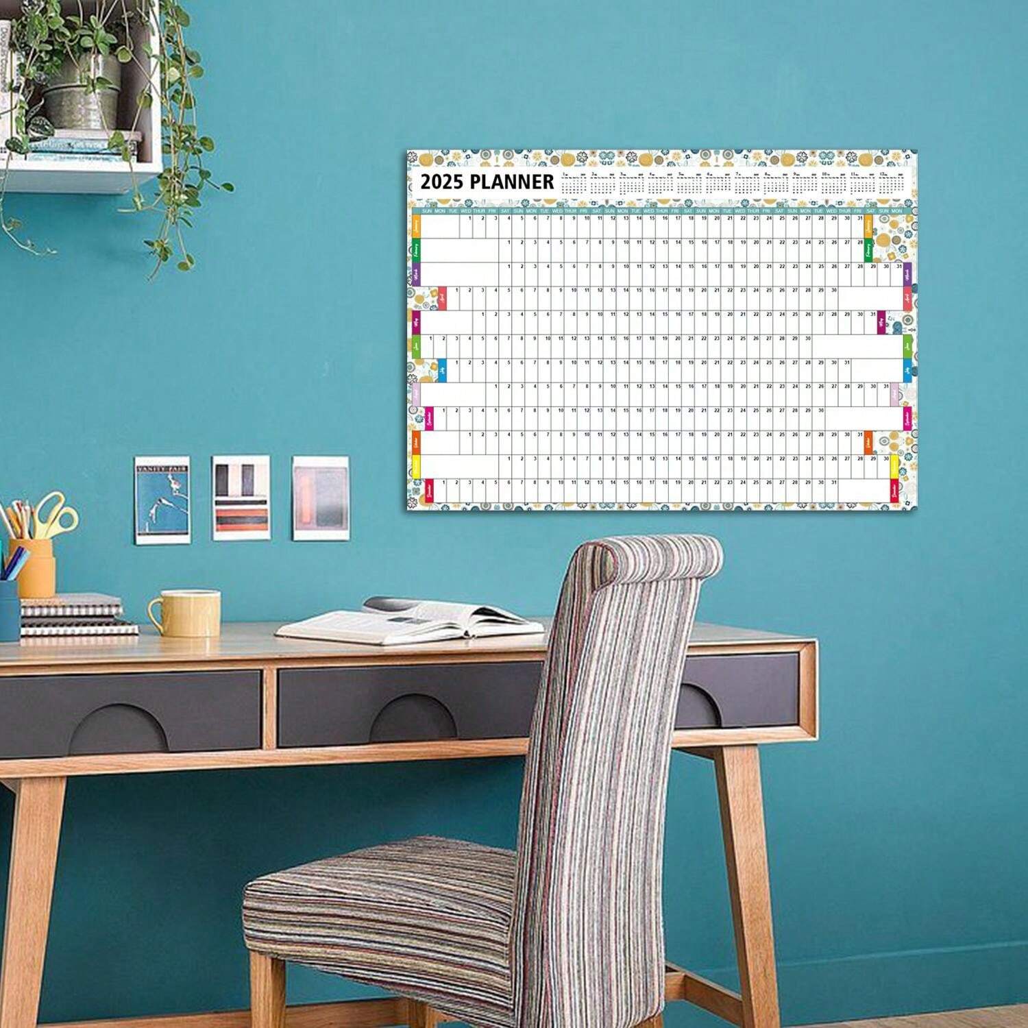 2025 Wall Planner Large 52.5x74.2cm 2025 Wall Calendar 2025 Year ...