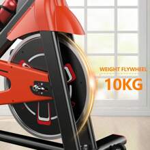 Bigzzia Indoor Spinning Bike With 6 Kg Flywheel, Quiet Magnetic Resistance And Pulse Sensor, 150 ...