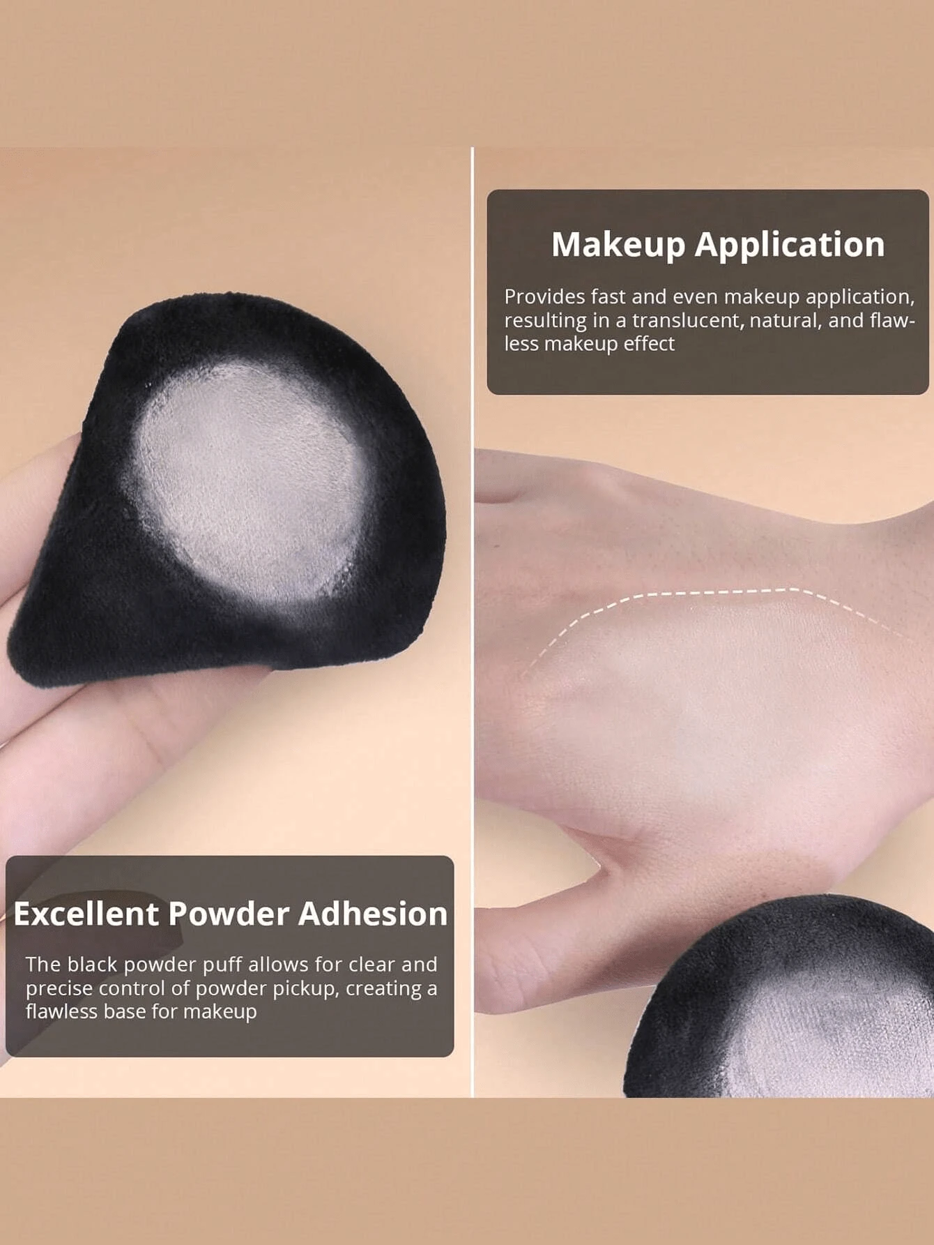 3-26pcs Triangle Crystal Plush Powder Puff, Dual-Use Plush Puff For ...