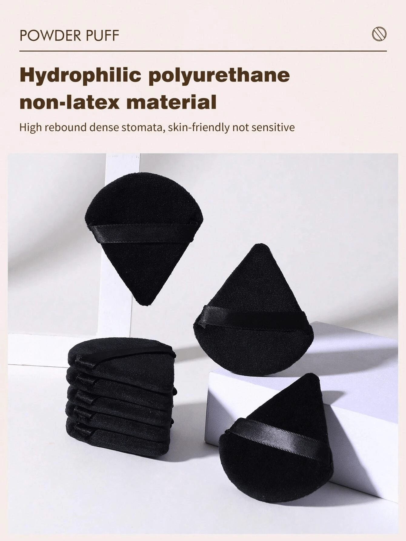 3-26pcs Triangle Crystal Plush Powder Puff, Dual-Use Plush Puff For ...