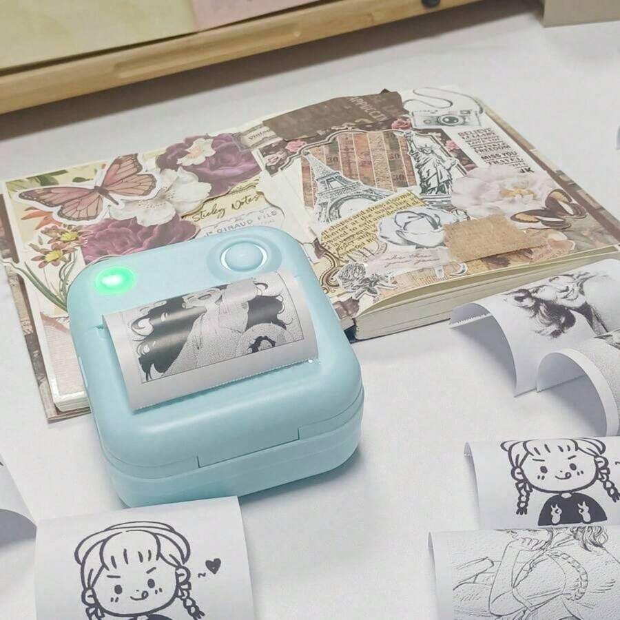 Mini Sticker Printer, Pocket Themal Printer, Sticker Maker Machine ...