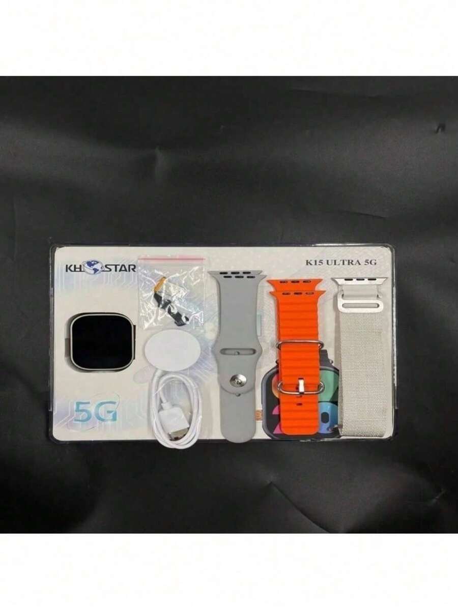 SmartWatch 5G K15 ULTRA With Ai Pulse Cellular Chip 16GB 3 Bracelets ...