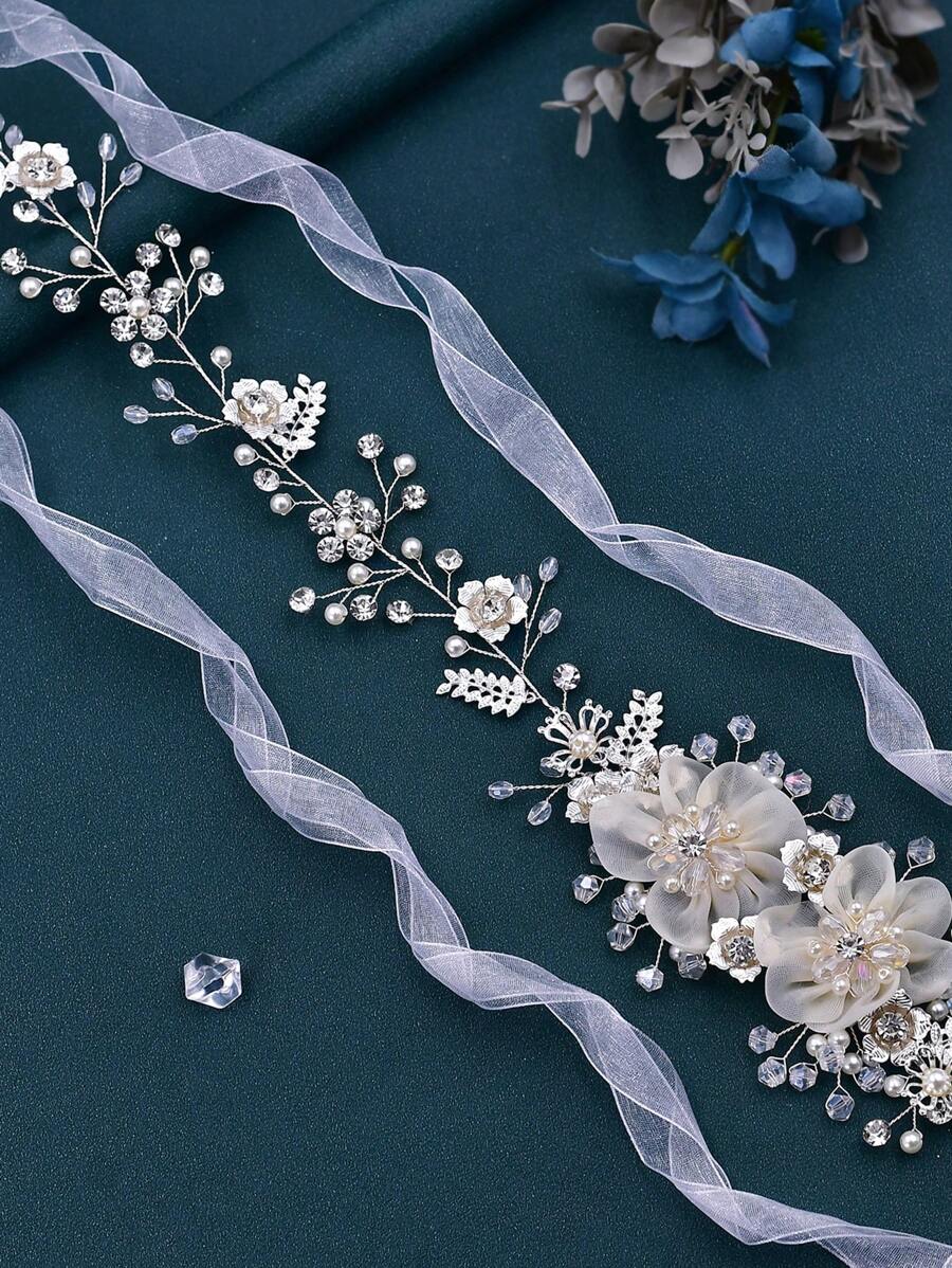 Bride Wedding Belt, Luxury Floral Design Elegant Waistband, Wedding Dress Accessory | SHEIN USA