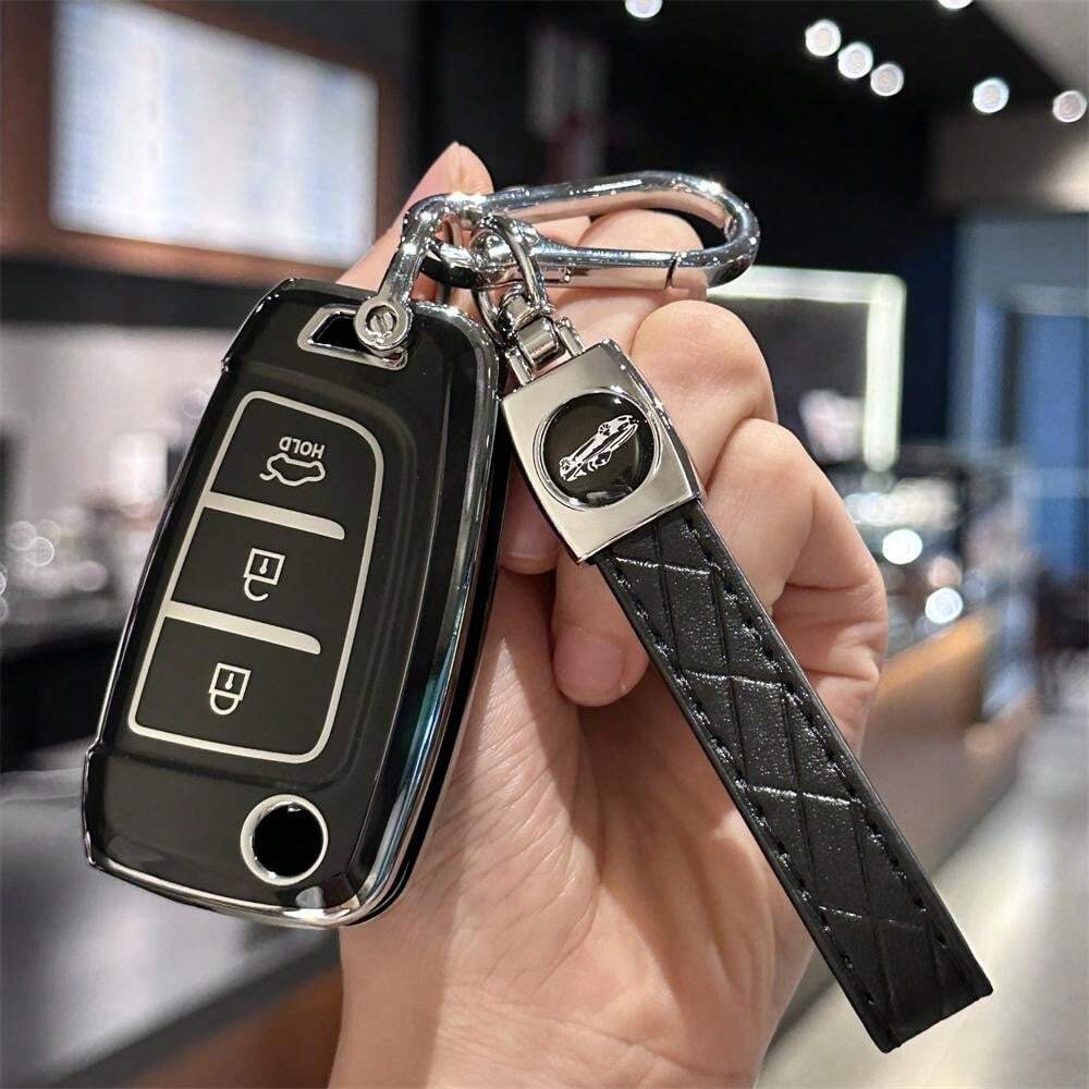 Car Keychain TPU Key FOB Cover For Tucson, Sonata, Elantra, Celesta ...