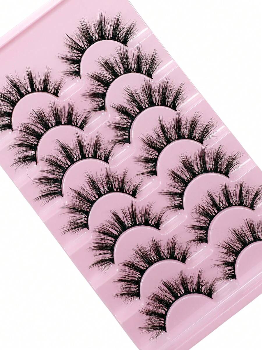 7 Pairs New Product Daily Black Stem One Piece Eyelash Simulation ...