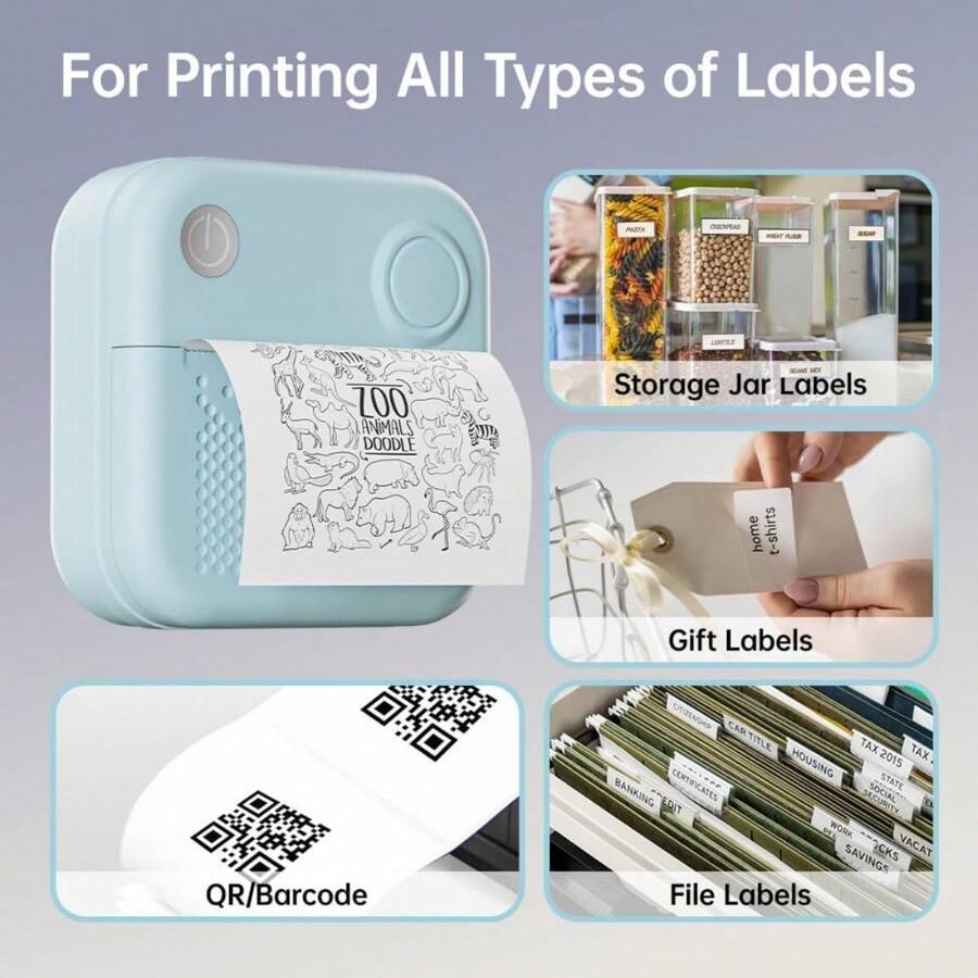 Mini Sticker Printer, Pocket Themal Printer, Sticker Maker Machine ...