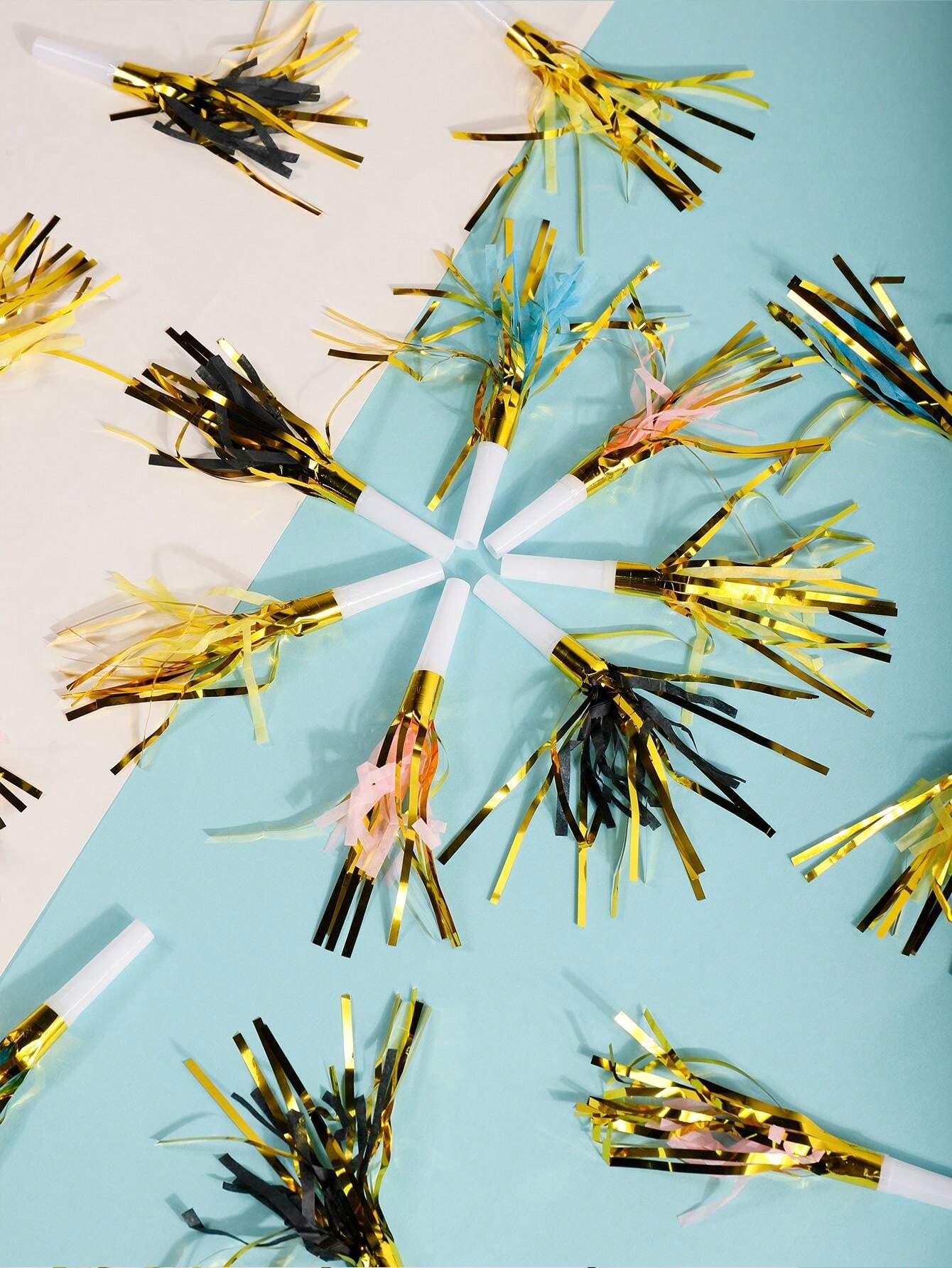 2/6pcs Dual-Color Tassel Raindrop Wind Whistle, Funny Noise Blowing ...