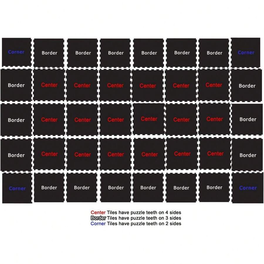 Fit-Lock 3/8 Inch Heavy Duty Rubber Flooring - Interlocking Rubber ...