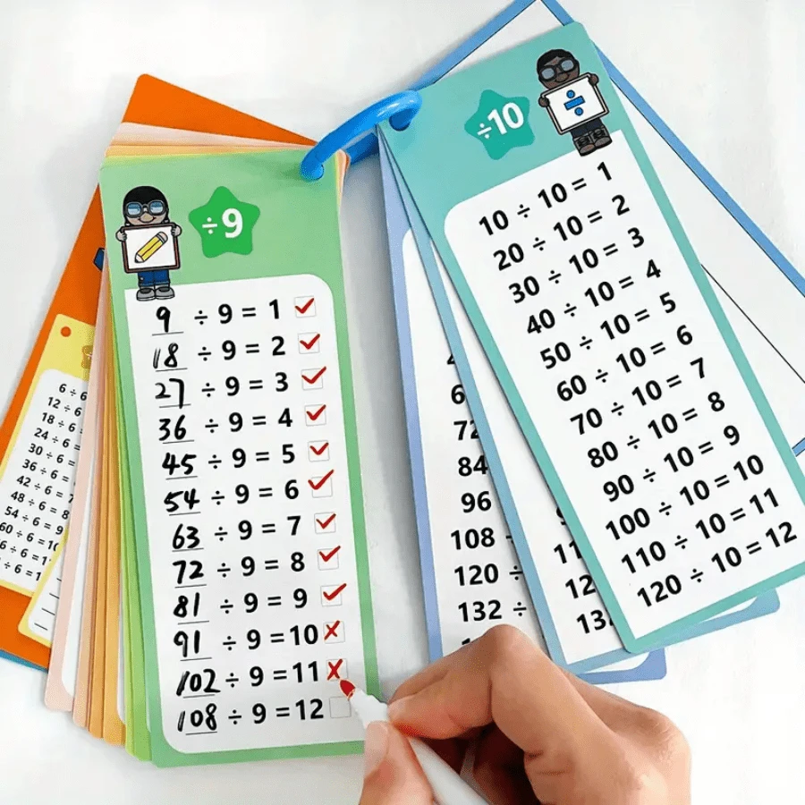 Math Game Cards For Kids Math Multiplication And Division Flash Cards ...
